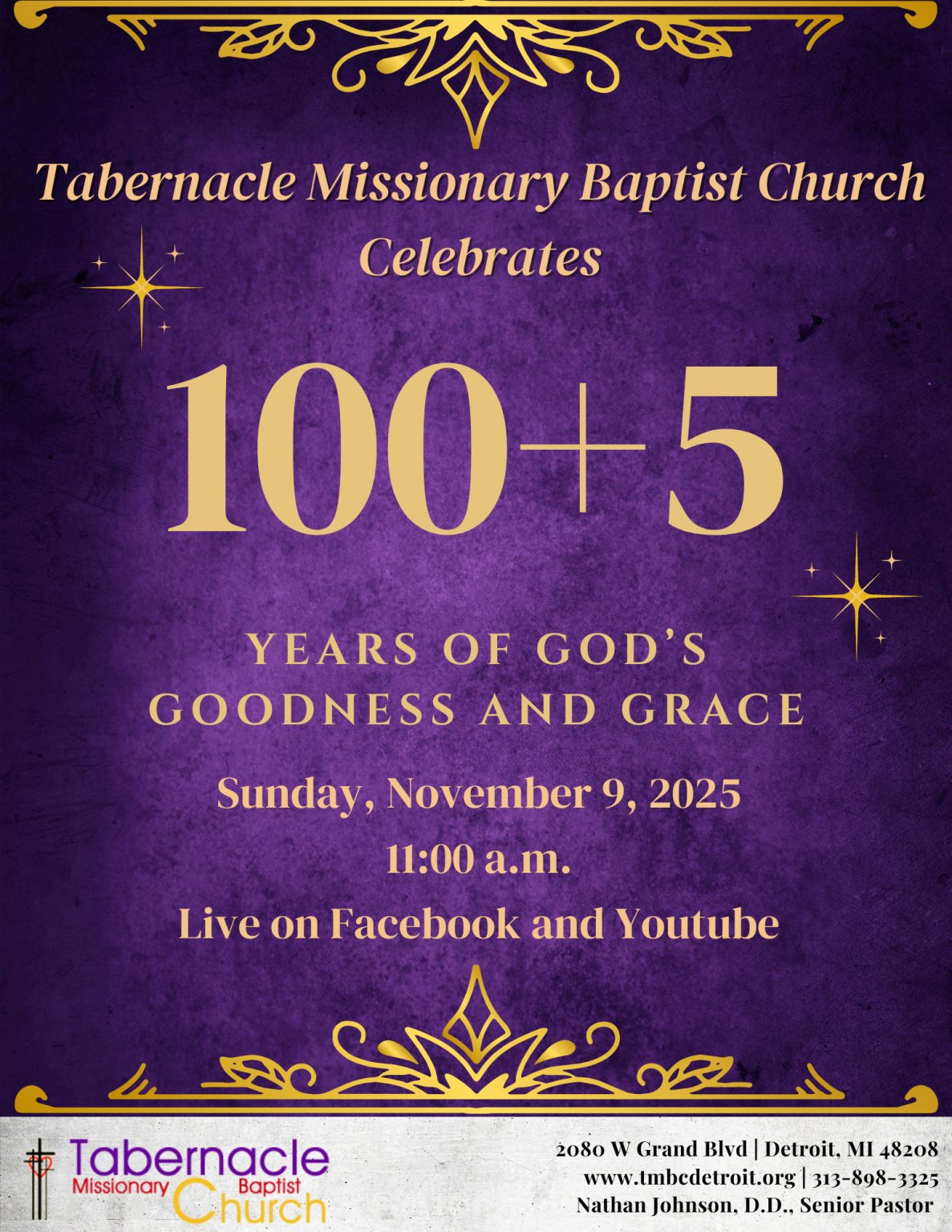 TMBC Celebrates 100+5 Years! ::: A Place to Belong, Not Just Attend